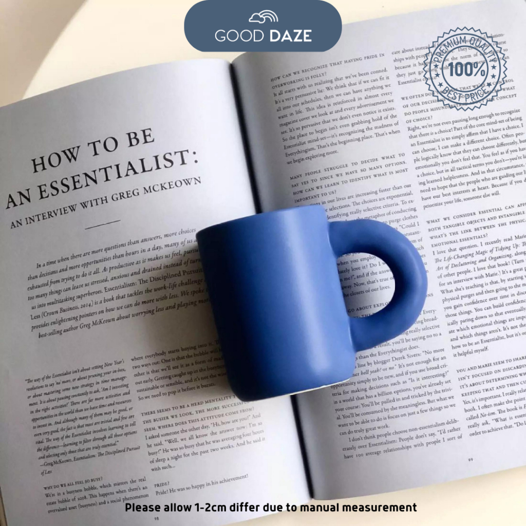 【GOOD DAZE】Chubby Fat Mug Coffee Ceramic Cute mug cup clay mug cup ...