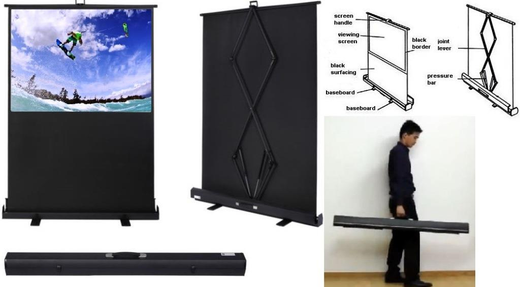 Skrin Projektor Stand Lantai MEKI ez/ MEKI ez Floor Stand Projector ...