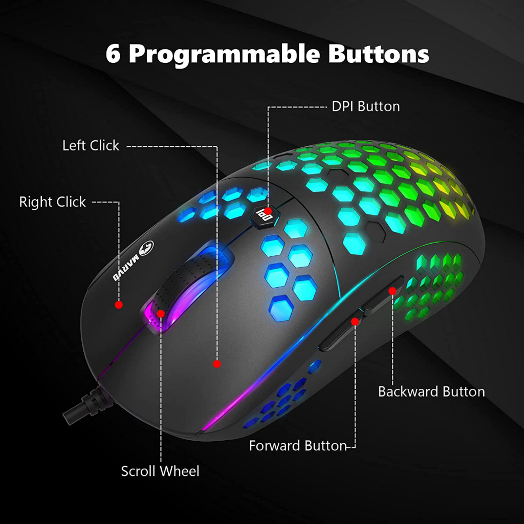 MARVO M399 Wired GAMING MOUSE | Shopee Malaysia