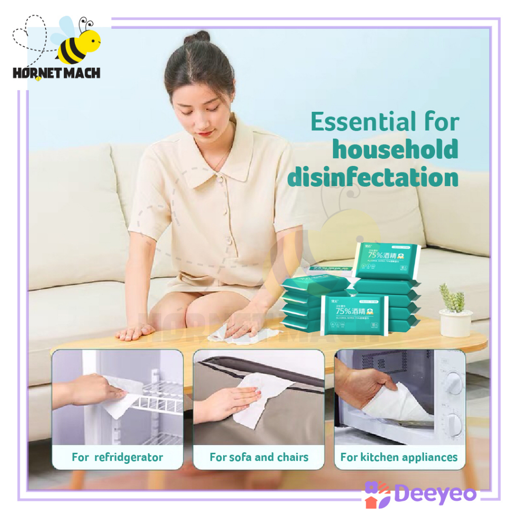 Alcean 75% Alcohol Classic Wipes 10pc (CLASSIC SERIES) / Deeyeo 75% ...