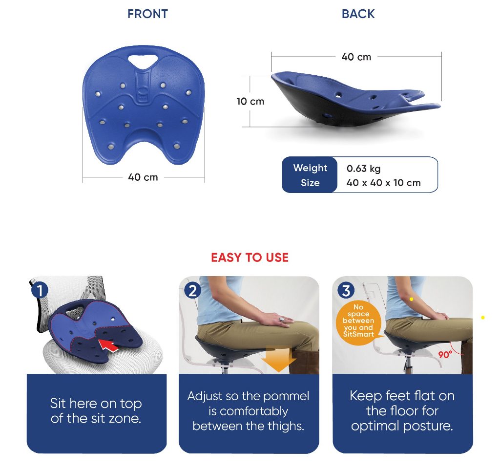 BACKJOY SitSmart Posture Core (Onxy) | Shopee Malaysia