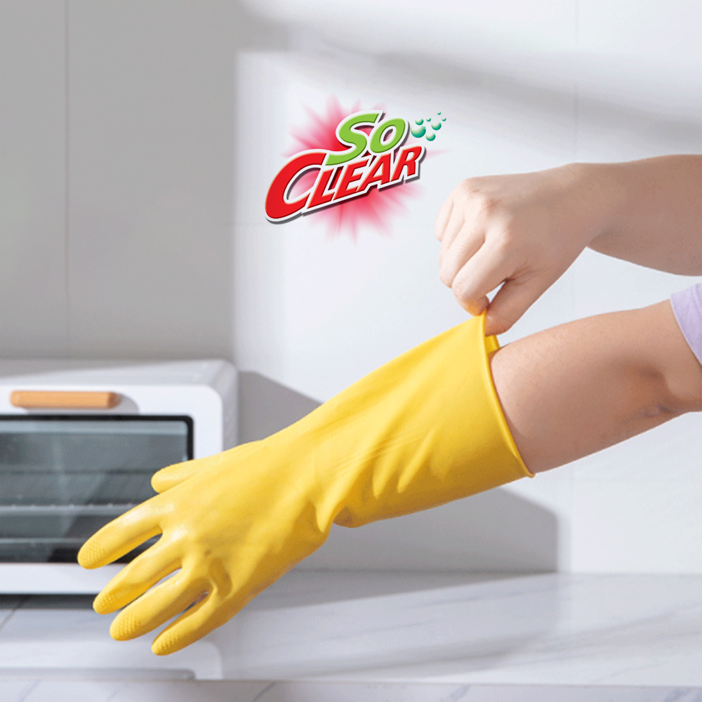 Elianware x Soclear Chemical Resistant Nitrile Glove Long Cuff Getah ...