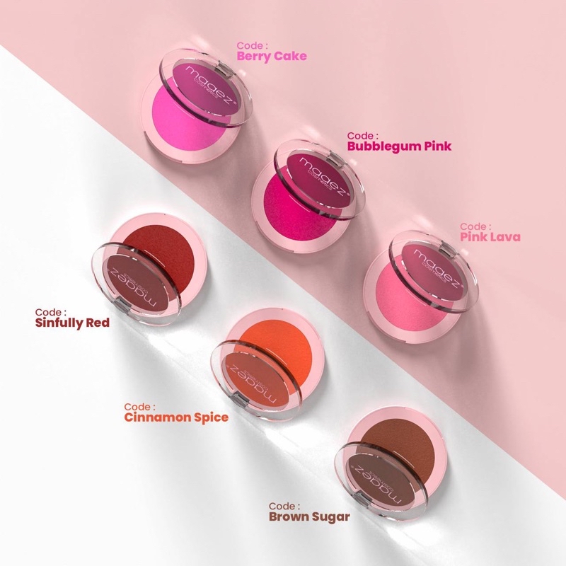 Maaez Cream Blush / Blusher / Pink Lava / Bubblegum Pink / Berry Cake ...