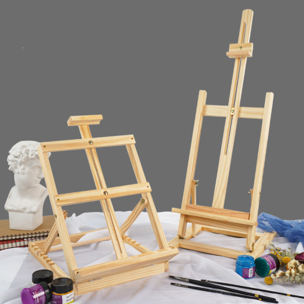 High Quality Pine Wood Tabletop Adjustable Easel wooden Painting ...