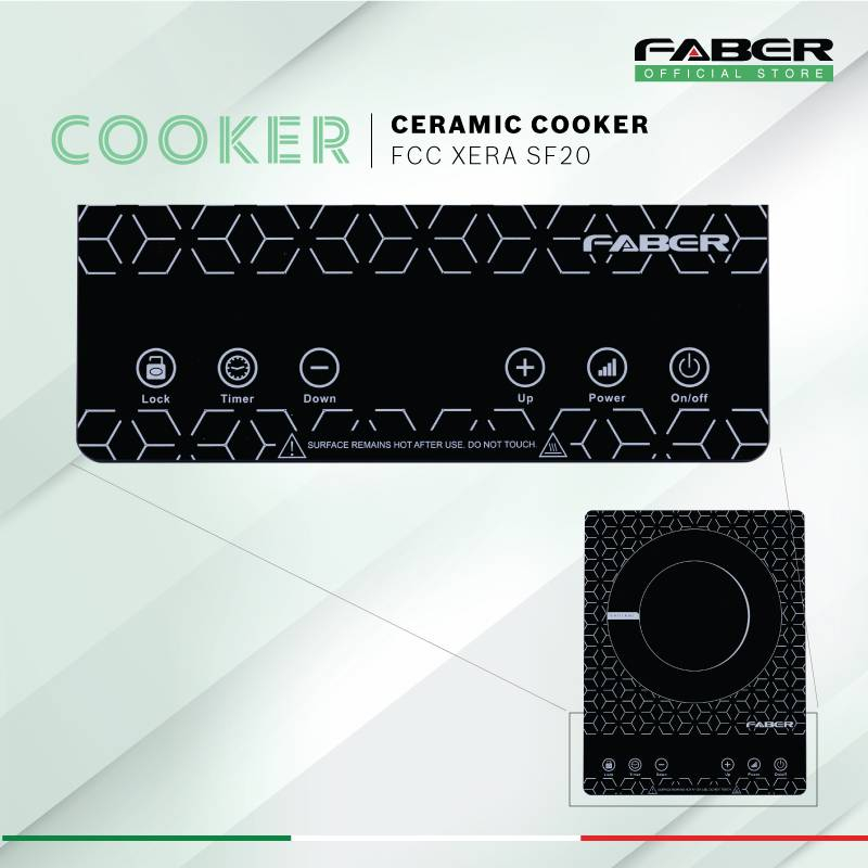 Faber Ceramic Cooker FCC XERA SF20 | FORNELLO 3000 | Shopee Malaysia