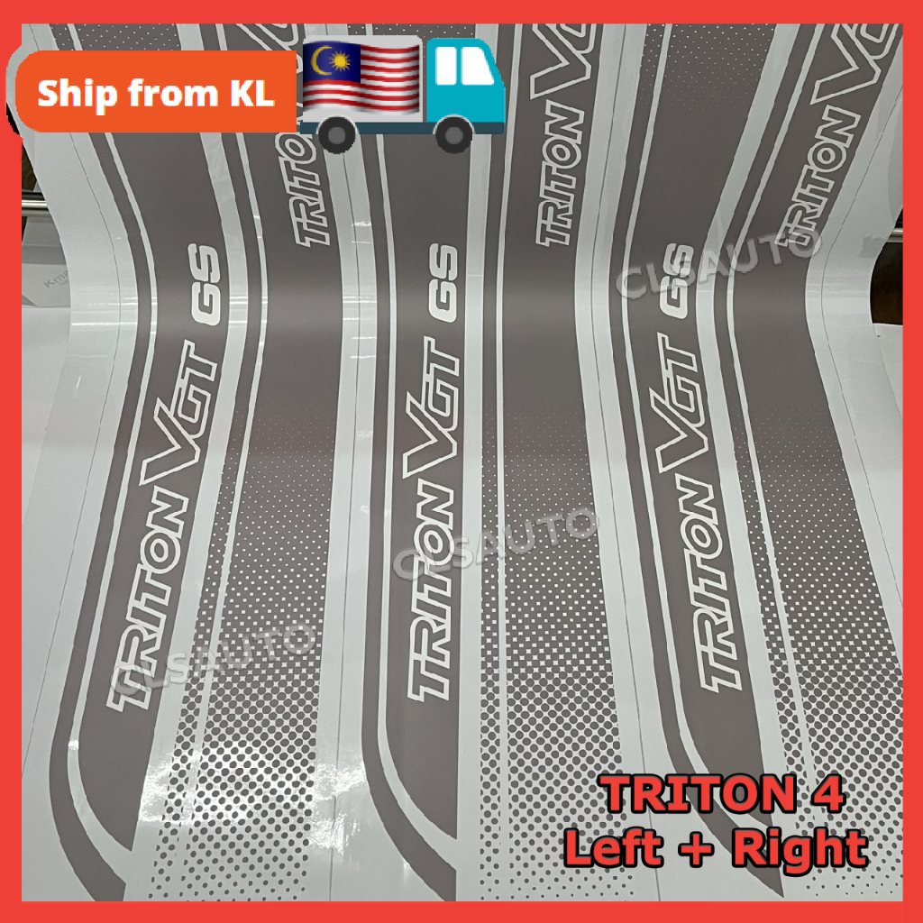 MITSUBISHI TRITON Body Sticker Side Lining (6 Designs) - Pelekat Triton ...