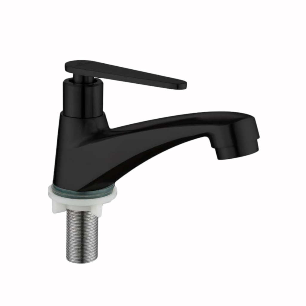 Saniware Matt Black Basin Pillar Tap Tall Pillar Tap Water Tap Bathroom ...