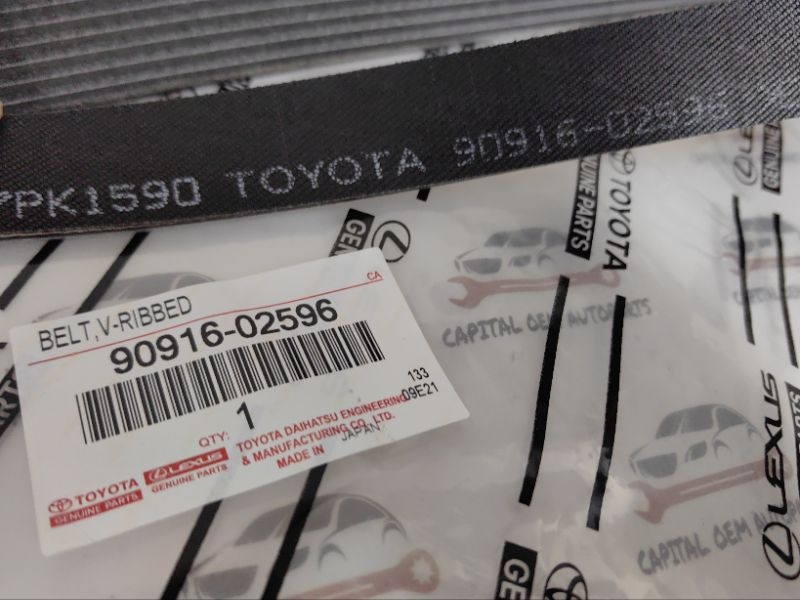 Original Toyota Estima 2.4 ACR50 (2AZ-FE Engine) & RAV4 ACA2# Fan Belt ...