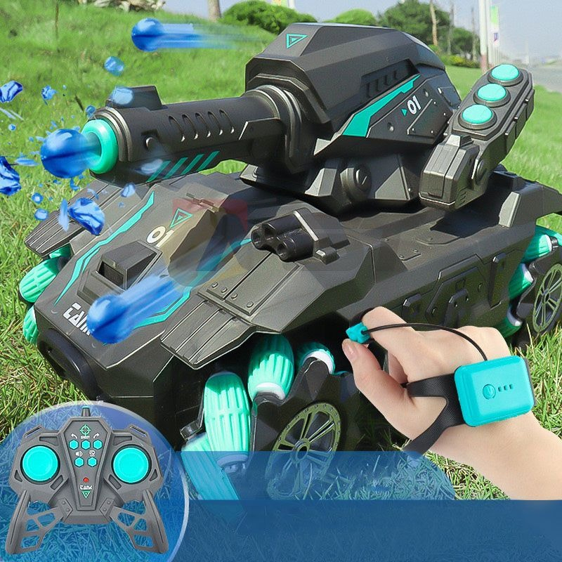 RC Tank Large 3 in 1 Hand GestureStunt Car Launch Water Bomb Remote ...