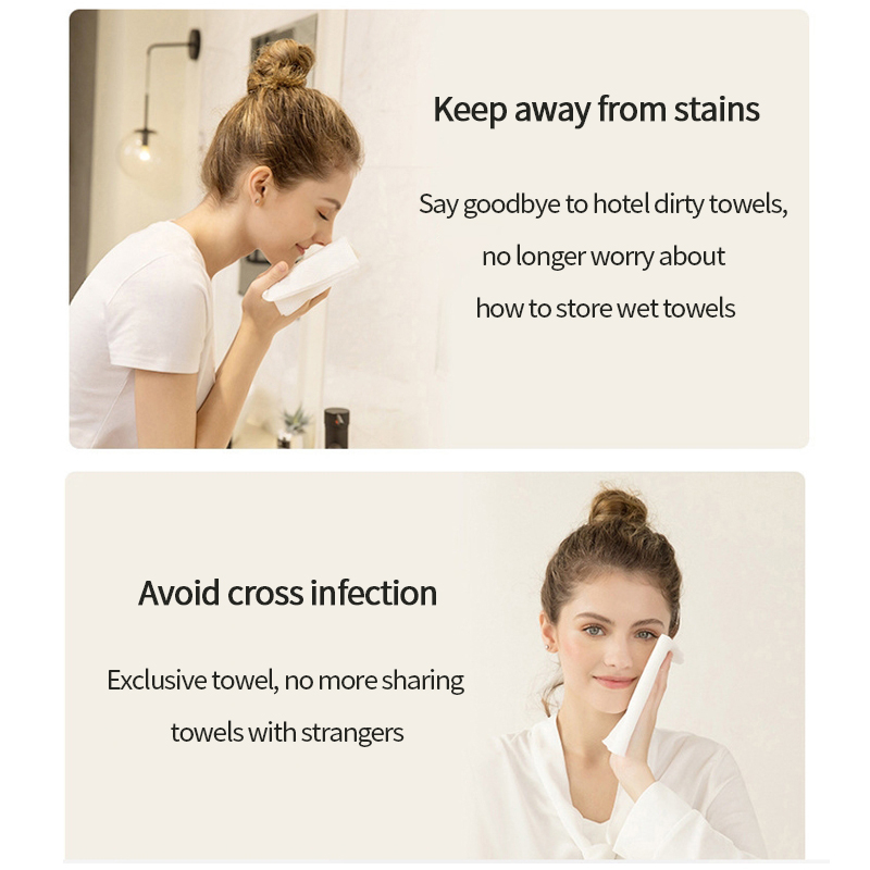 Disposable Travel Towels Compressed Facial Wipes Compact Tablet Mini ...