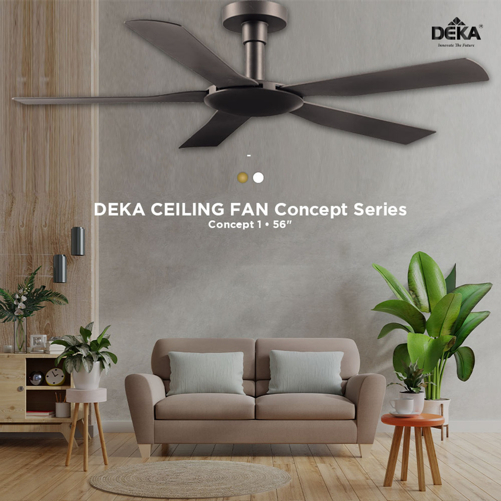 Deka Ceiling Fan (42Inch/56Inch) CONCEPT Series 14-Speed DC Motor ...