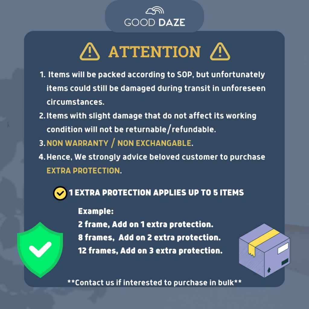 【GOOD DAZE】Wood Transparent Photo Frame Floating Glass Frame Customize ...