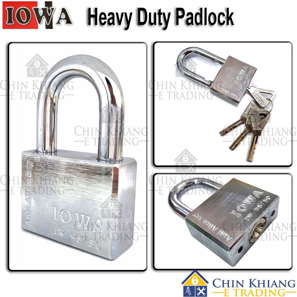 IOWA IW95/50 Heavy Duty Padlock 50mm | Shopee Malaysia