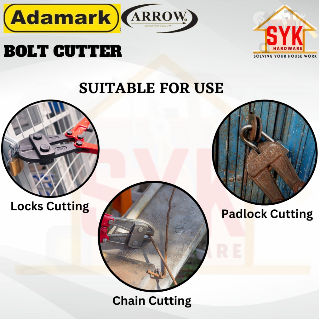 SYK Adamark Arrow Bolt Cutter Heavy Duty Wire Steel Bolt Cutter Chain ...
