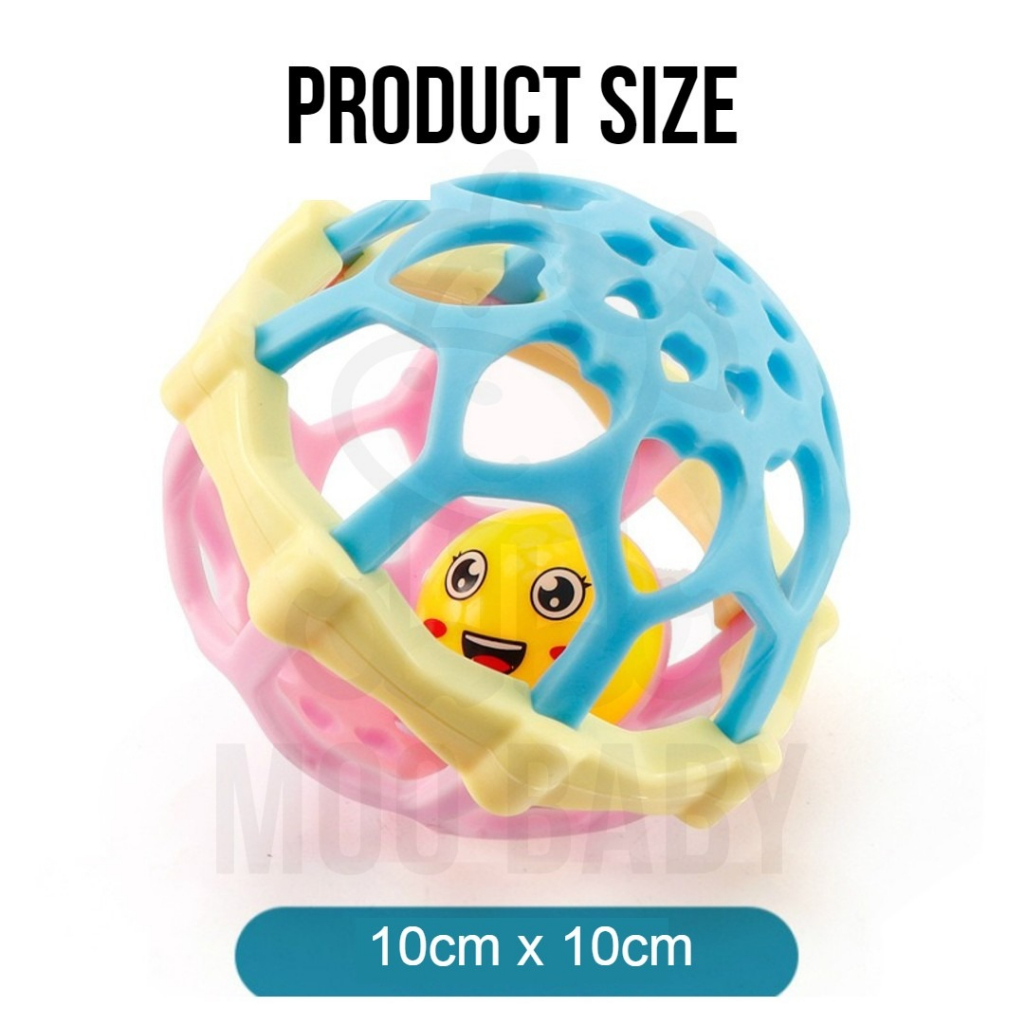 ⭐Moo Baby Rattle Ball Rattle Toys for Baby Newborn Toys Mainan Baby 3 ...