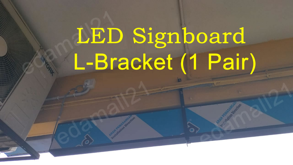 LED Signboard L-Bracket (1 Pair) - Universal LED Sign Board Wall Mount ...