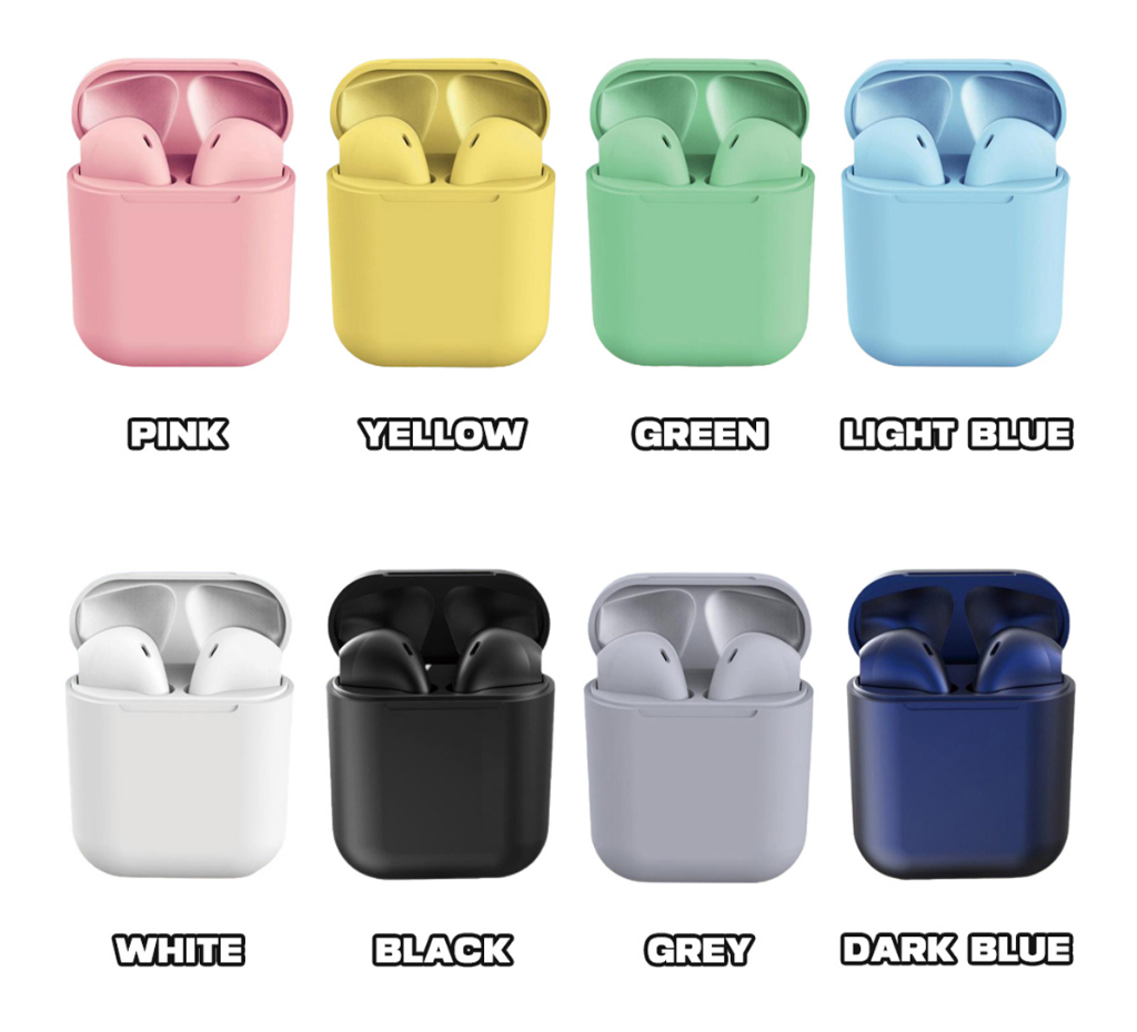 McJoden - BLUETOOTH EARBUDS Macaron inPods I12 TWS Bluetooth earphone ...