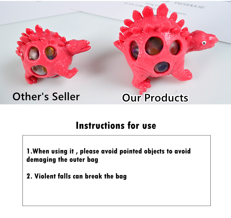 Dinosaur Squeeze Fidget Toys Balls Sensory Relieves Stress Squeeze ...