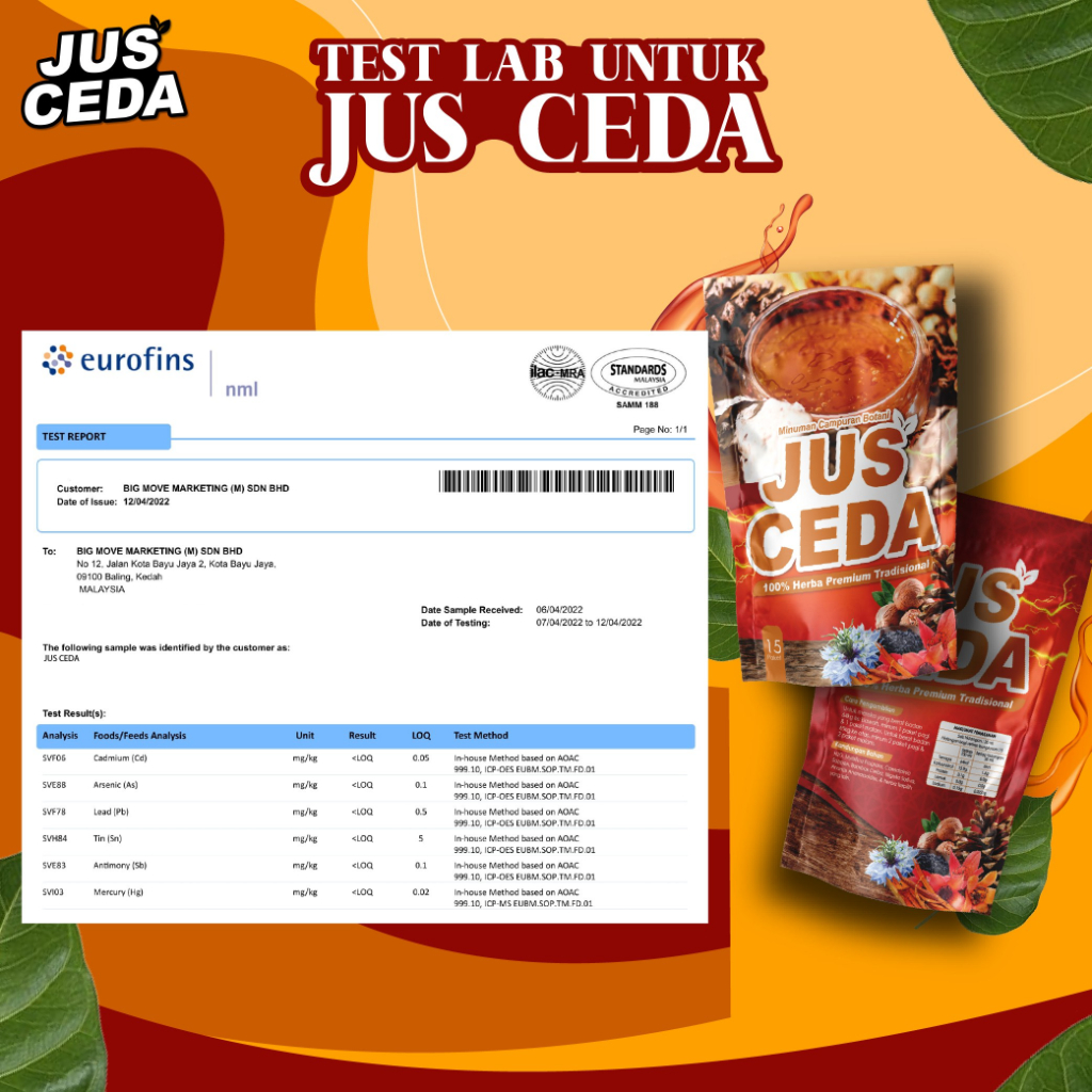 [ JUS CEDA ] - Minuman Herba Tradisional Berkualiti Tinggi & Premium ...