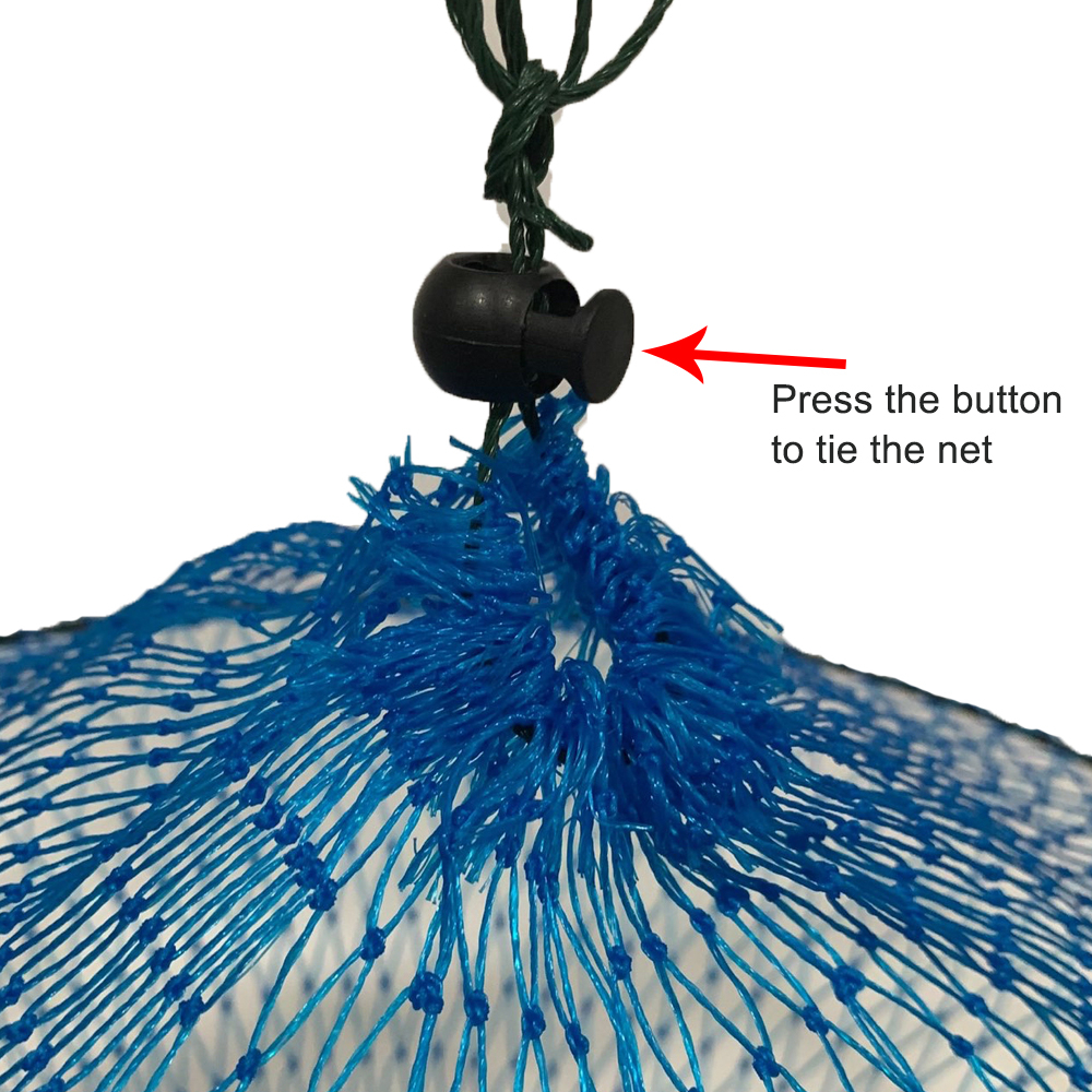 Sangkar Foldable Fish Net IRB Nylon Basket 3 Ring Floating Fishing ...
