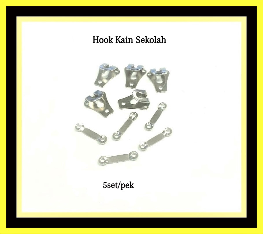 5sets - Butang Cangkuk Kain Sekolah, Hook Kain | Shopee Malaysia