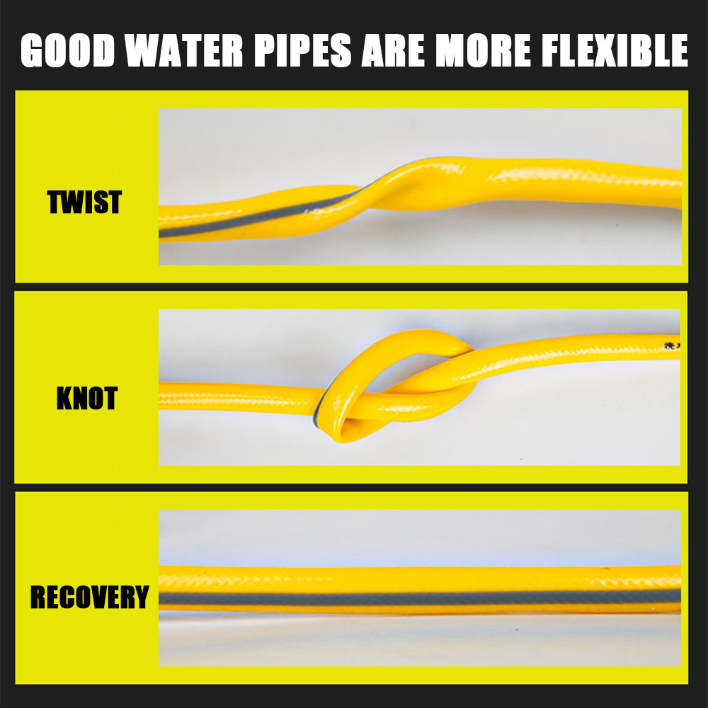 10M-50M 1/2 Inch Garden Hose Flexible Water Pipe Air PVC Garden Pipe 3 ...