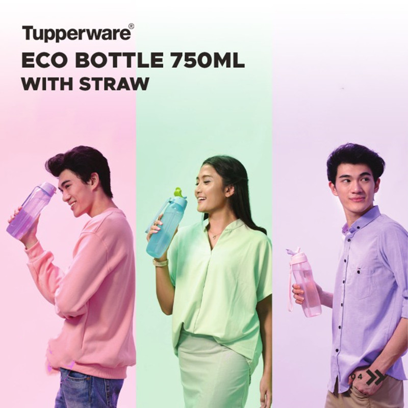 Tupperware Slim Eco Bottle/H2go with Straw 1.5L/1L/750ml/550ml/500ml/310ml(1pc) | Shopee Malaysia