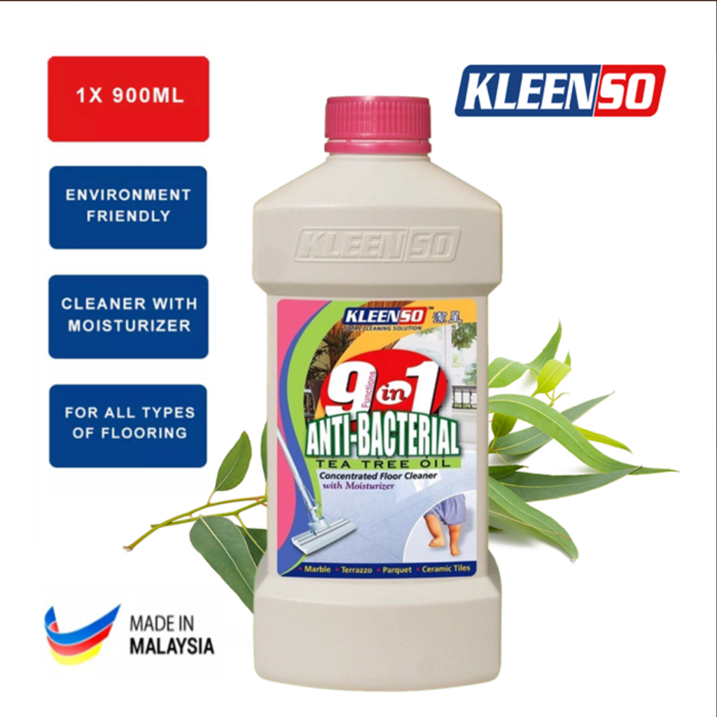KLEENSO 9 In 1 Anti-Bacterial Tea Tree Oil Floor Cleaner | Shopee Malaysia