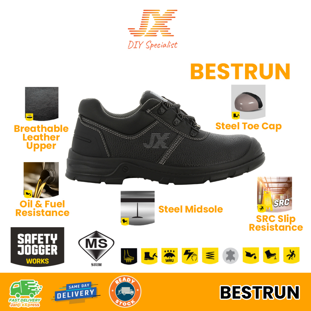 Safety Jogger Bestrun S3 SIRIM Low Cut Safety Shoes Kasut Keselamatan ...