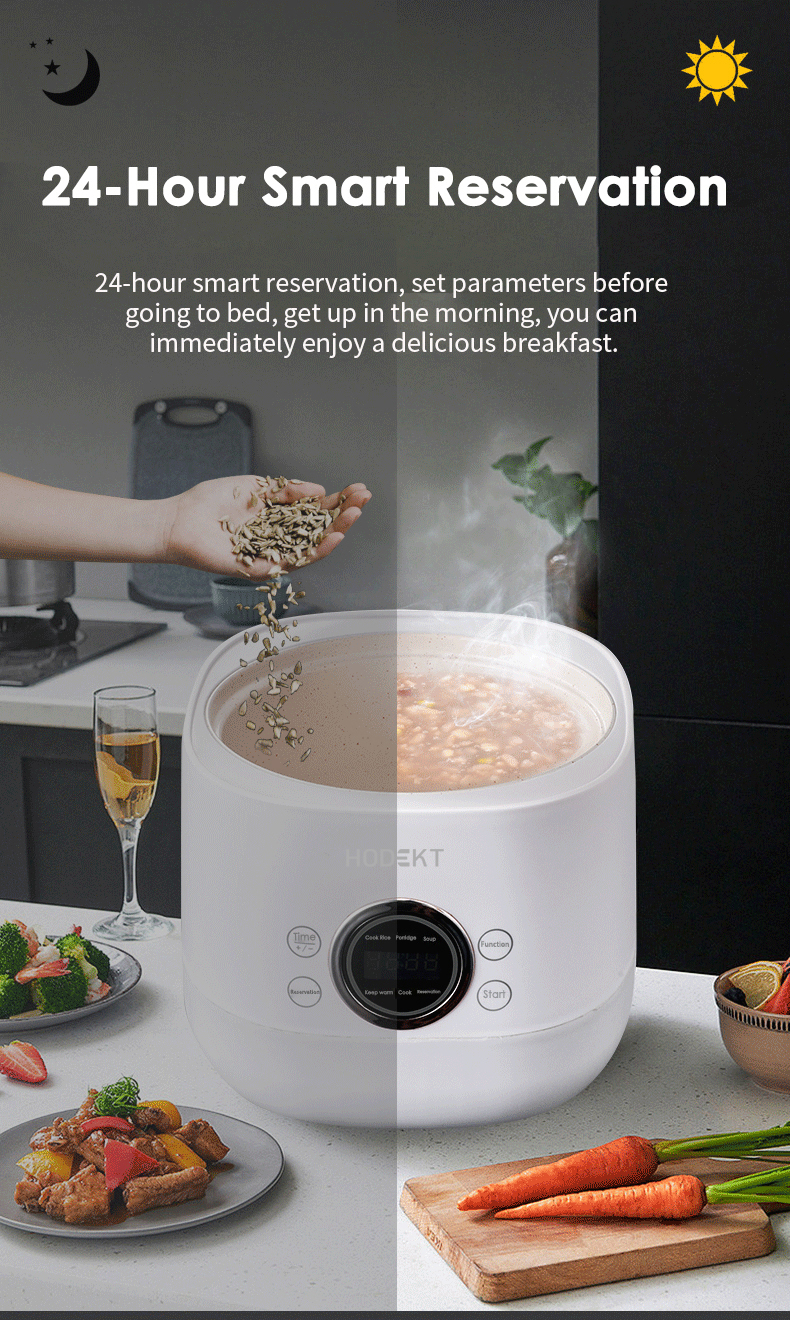 HODEKT Multi Cooker Periuk Nasi Elektrik Mini Rice Cooker Smart 2L Non ...