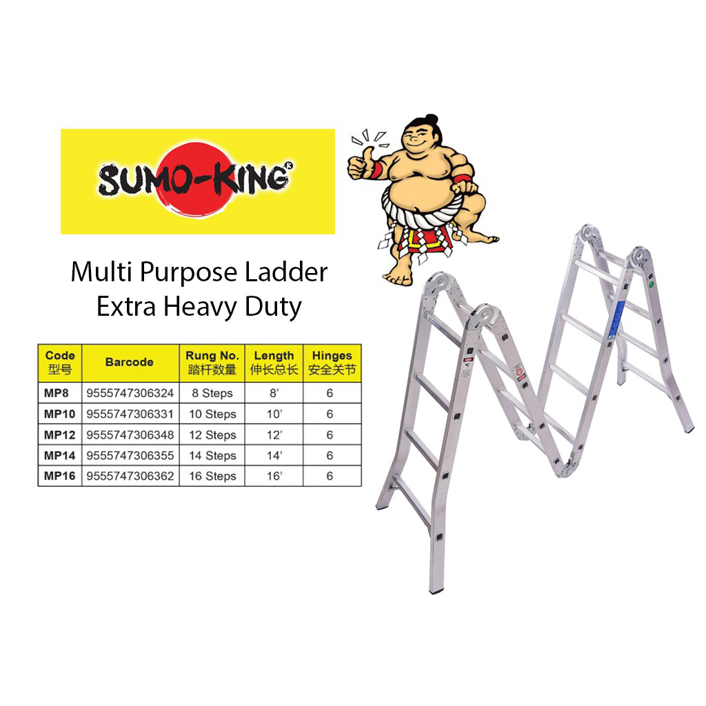Sumo King / Strongman Aluminium Ladder Double Sided Ladder / Single ...