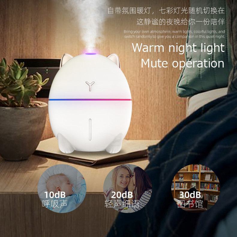 USB Aroma Colorful Egg Humidifier 420ml for Car / Household / Bedroom ...