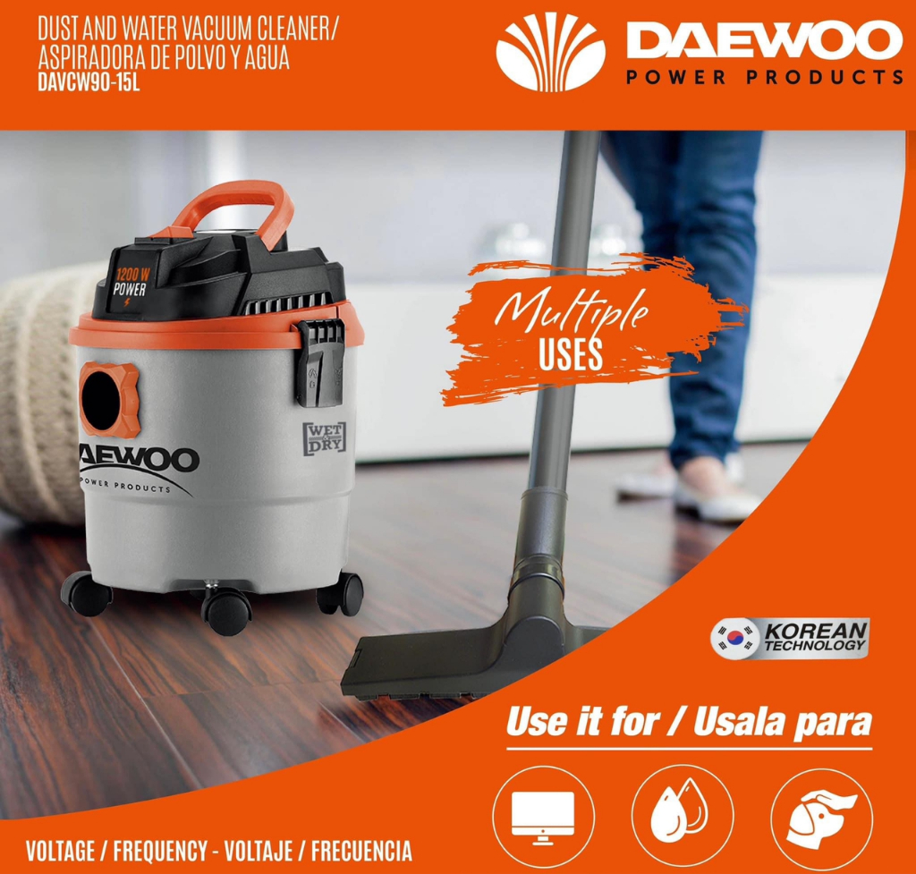 DIY Online4u - DAEWOO VACUUM CLEANER 15L 20L 30L WET AND DRY 1200W ...