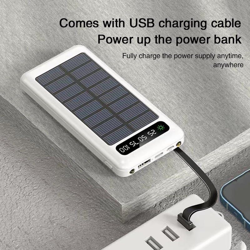 Solar Powerbank 50000mAh Outdoor Solar Energy 100% Original External ...