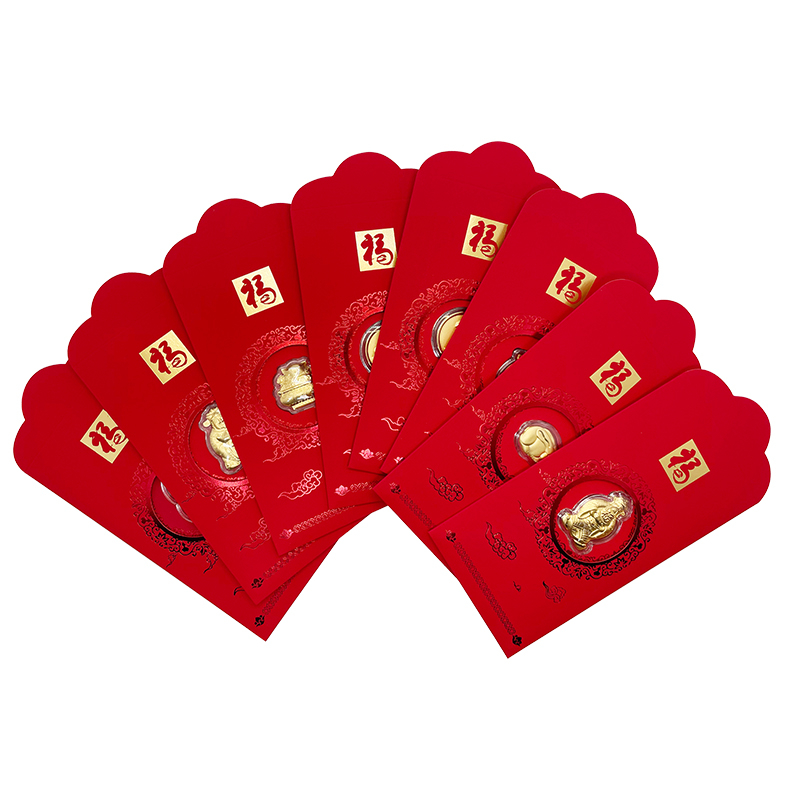 VKGOLD 2023 New of the Rabbit Gold Foil Red Packet Chinese New Year ...