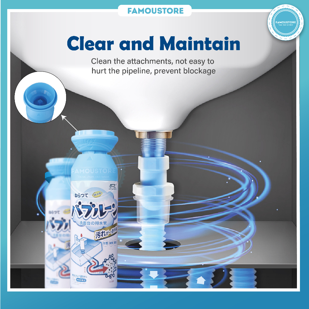 Sink Pipe Cleaner Drain Cleaner Drain Clog Remover Clogged Paip Bersih ...