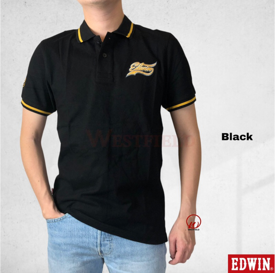 🔥NEW ARRIVAL🔥 EDWIN MEN’S SIGNATURE LOGO EMBROIDERY COLLAR POLO T-SHIRT ( 7482 1876 ) | Shopee ...