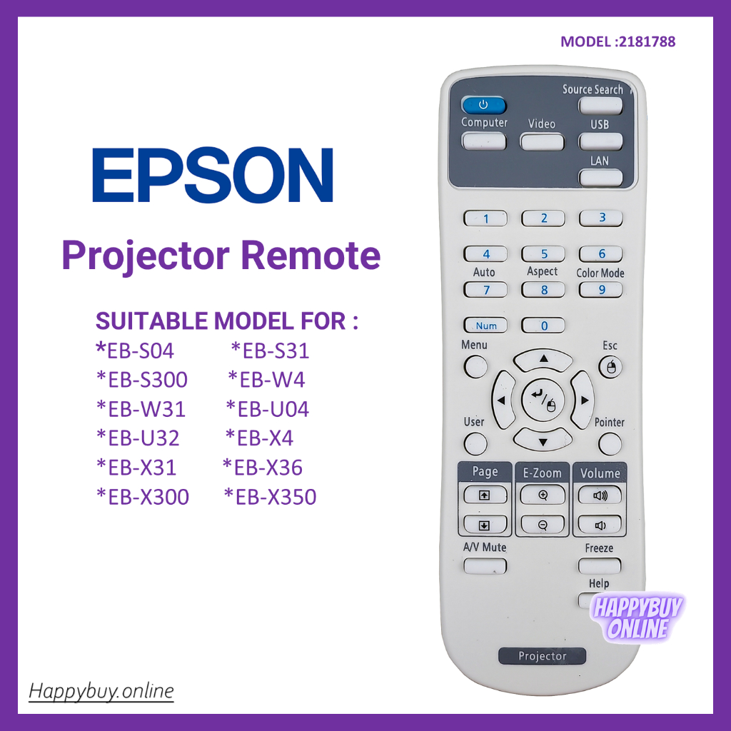 EPSON Projector Remote Control EPSON Projektor EB Series Projector Remote 2181788 | Shopee Malaysia