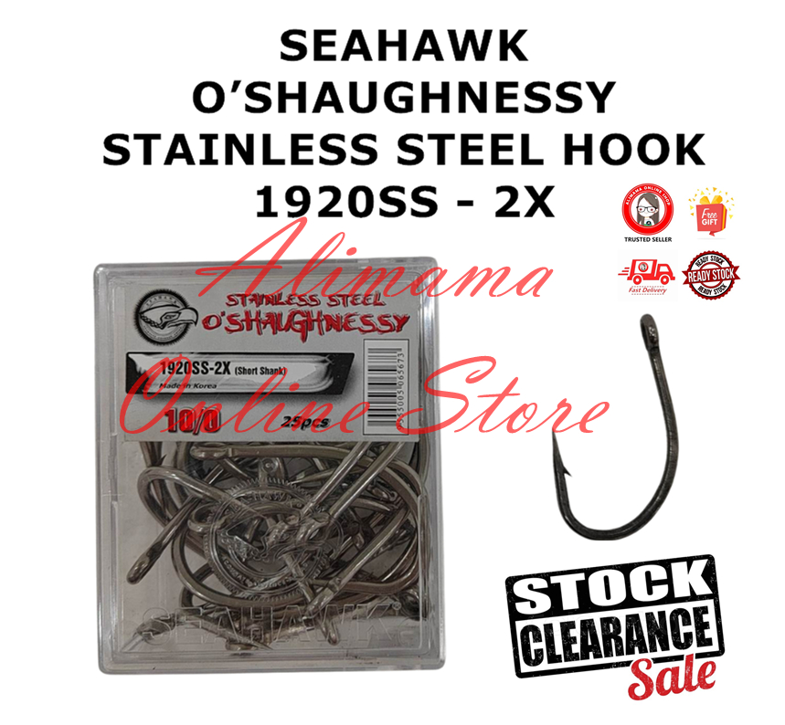 CLEAR STOCK SEAHAWK 1920SS – 2X O’SHAUGHNESSY STAINLESS STEEL FISHING ...
