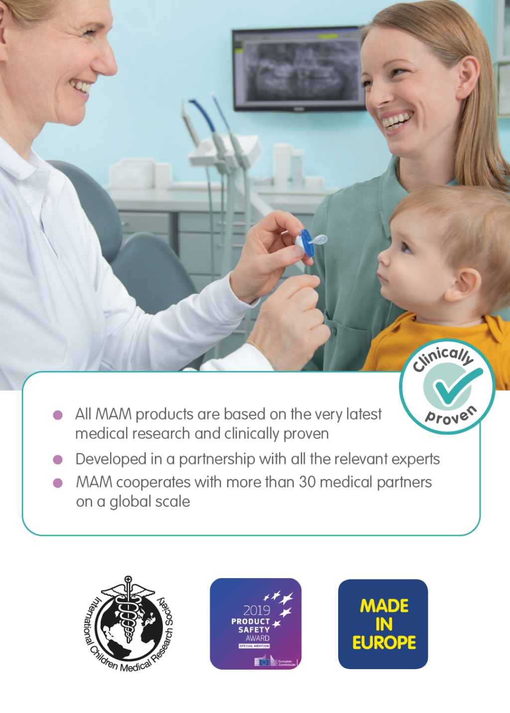 MAM Baby’s Brush Baby Toothbrush For First Independent Brushing, 6 ...