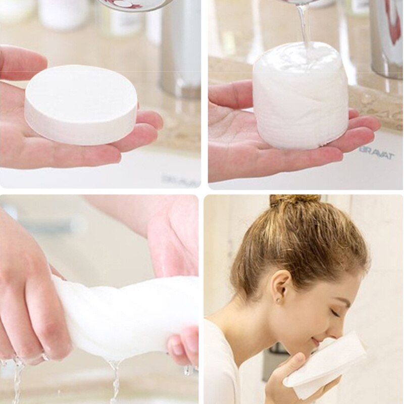 Disposable Travel Towels Compressed Facial Wipes Compact Tablet Mini ...