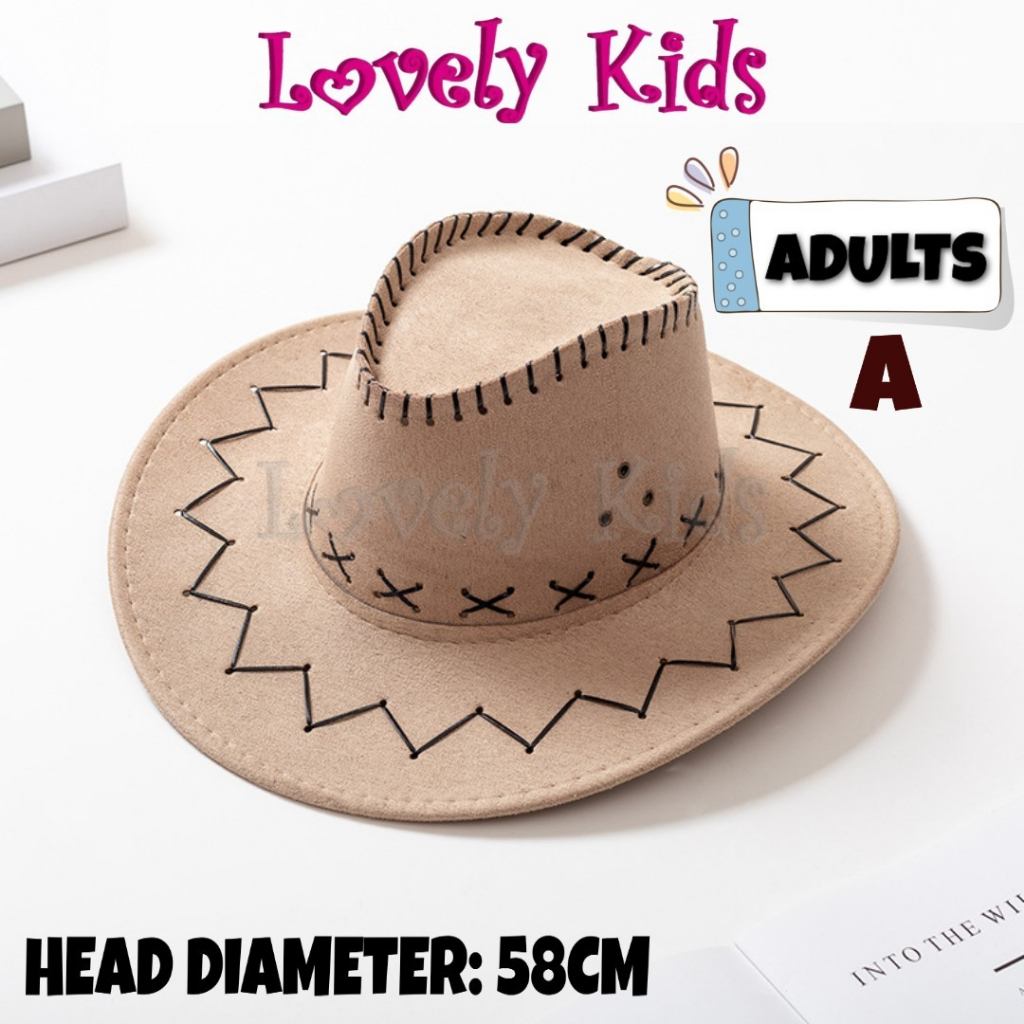 [READY STOCK] Kids Costume Adult Cowboy Hat (Topi Koboi) Wild West ...