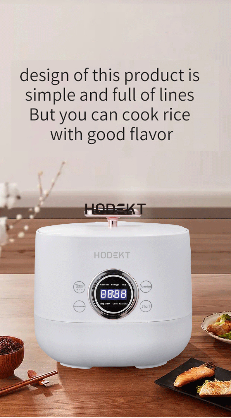 HODEKT Multi Cooker Periuk Nasi Elektrik Mini Rice Cooker Smart 2L Non ...