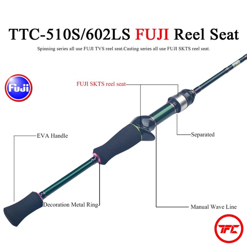 KUYING Teton Ultra Light Spinning & Baitcasting Rod Joran Pancing ...