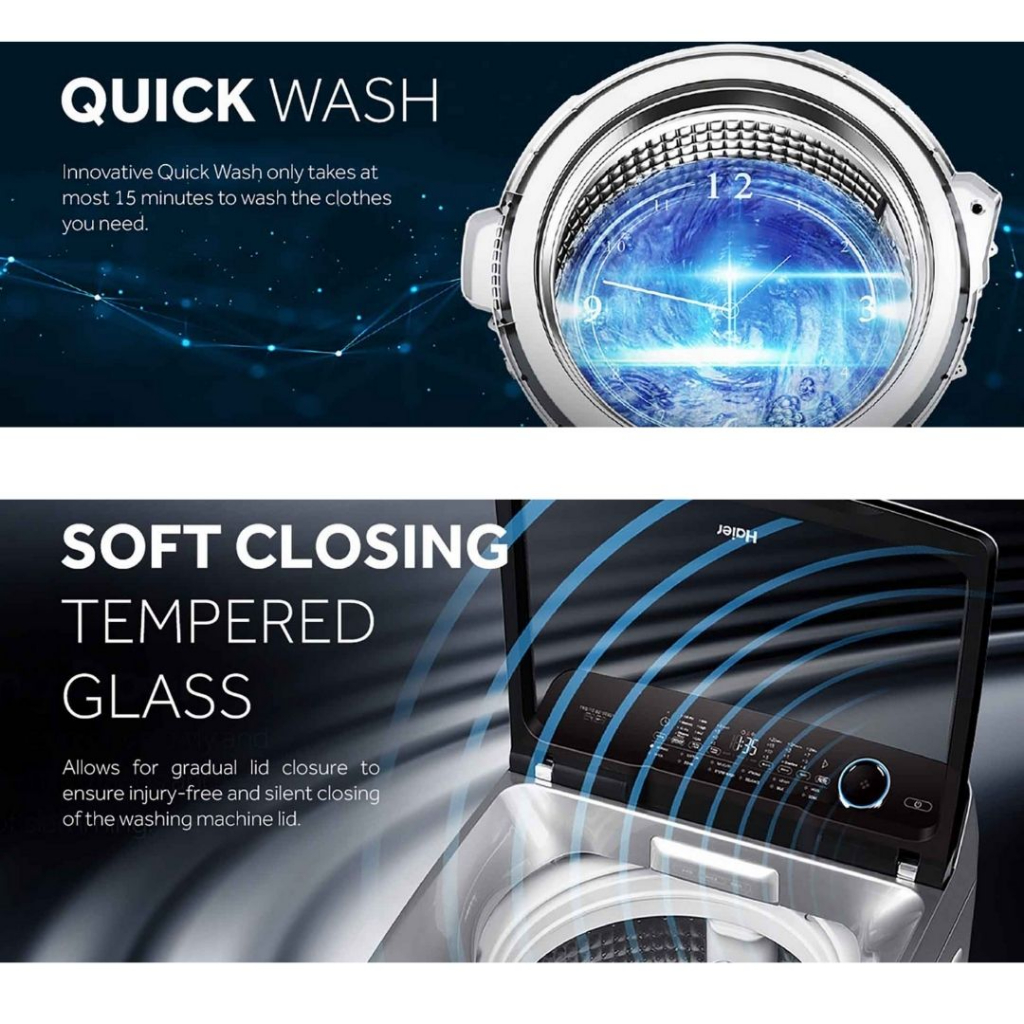 Haier Top Load Series Washing Machine (15.0kg) HWM150-1678ES6 | Shopee Malaysia