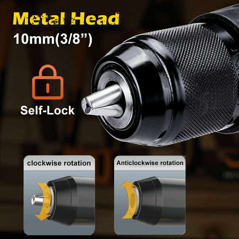 KEELAT Cordless Drill Set Brushless Drill Impact Drill Bigger Heavier ...