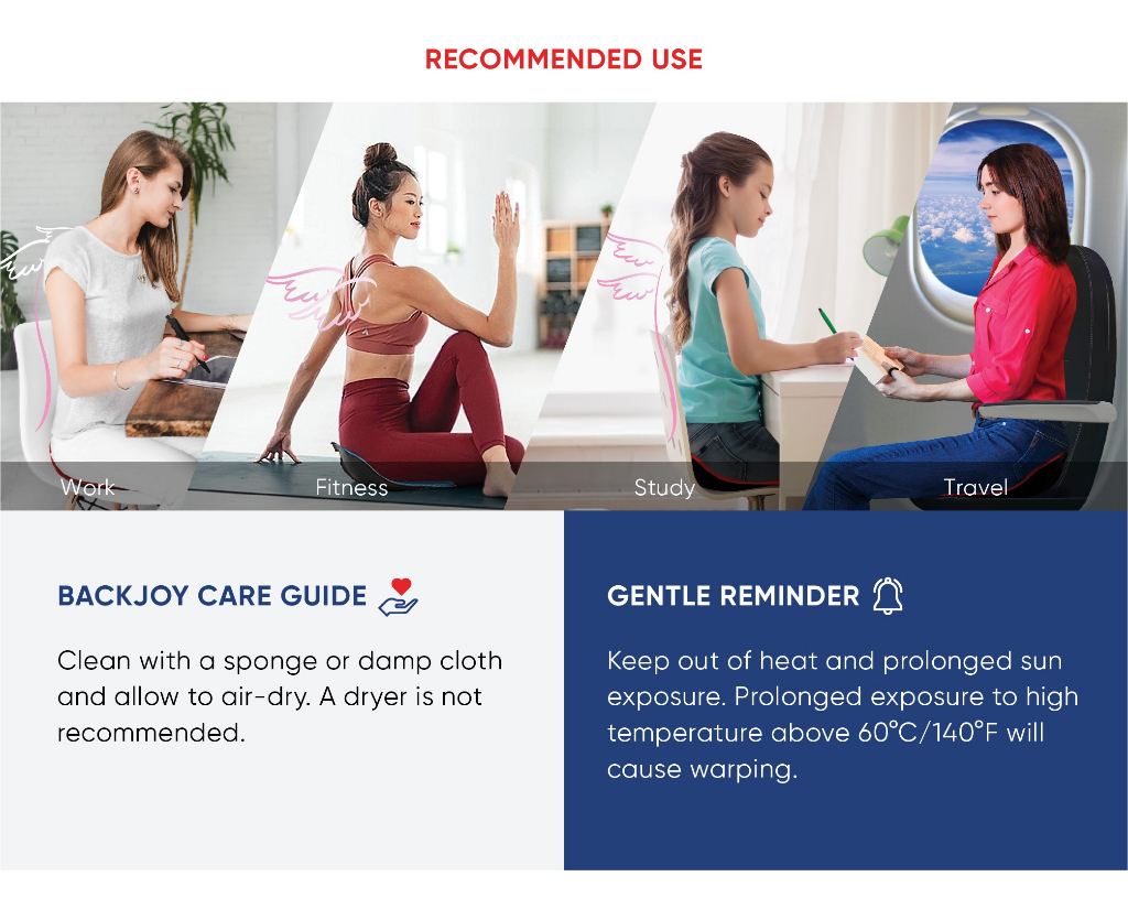 BACKJOY Sitsmart Posture Core Angel (Black) | Shopee Malaysia