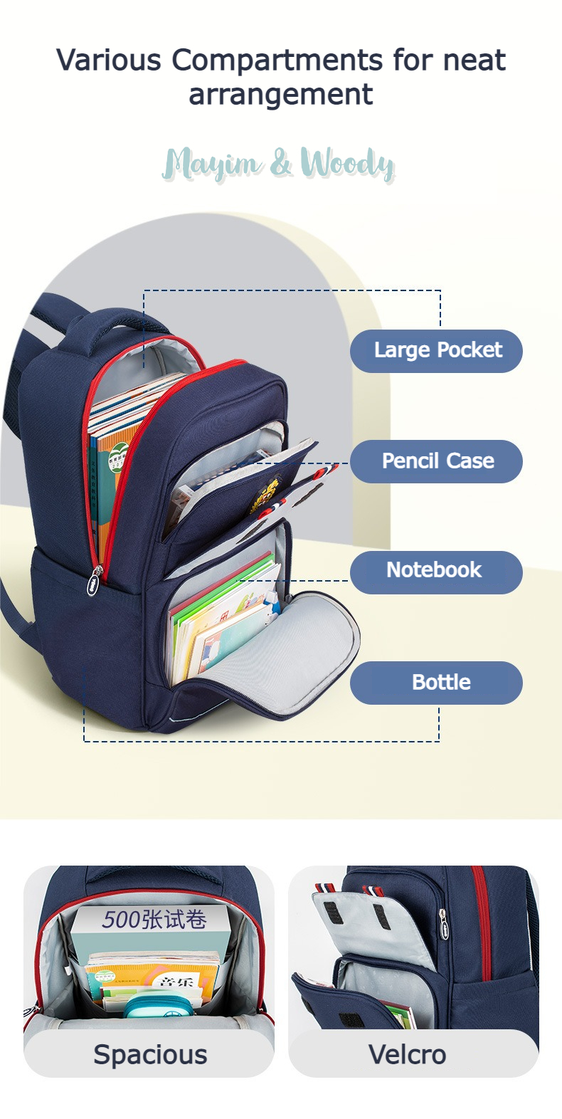 Original Hong Kong Branded Yome School Bag Standard 3-5 Orthopedic ...