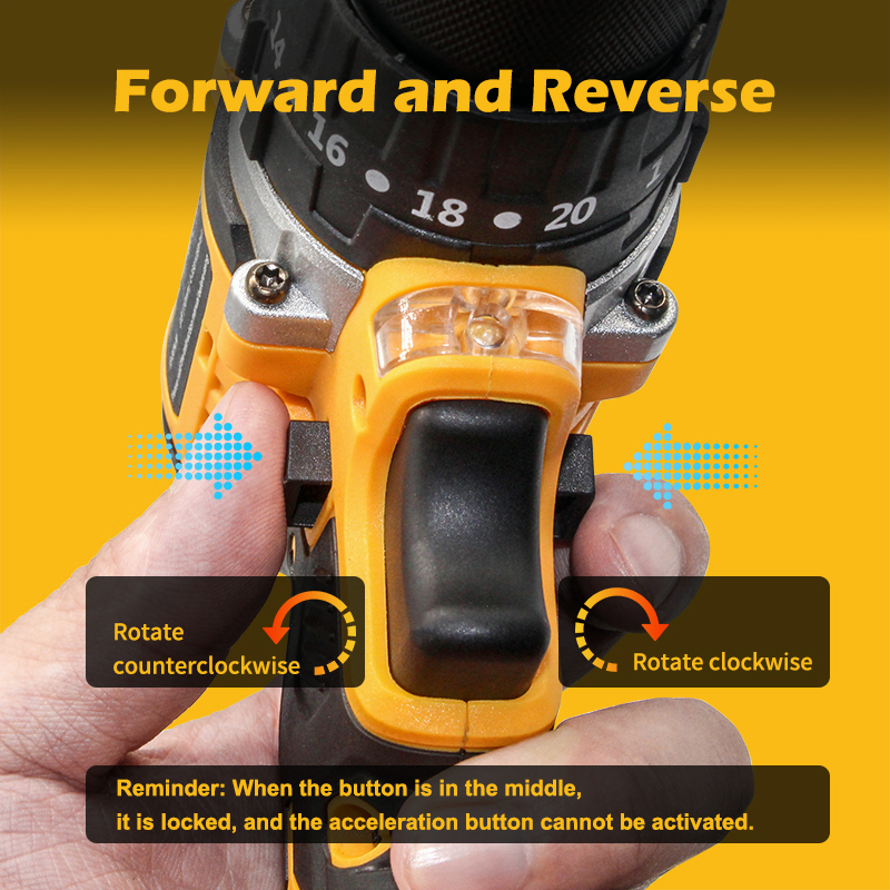 KEELAT Cordless Drill Set Brushless Drill Impact Drill Bigger Heavier ...