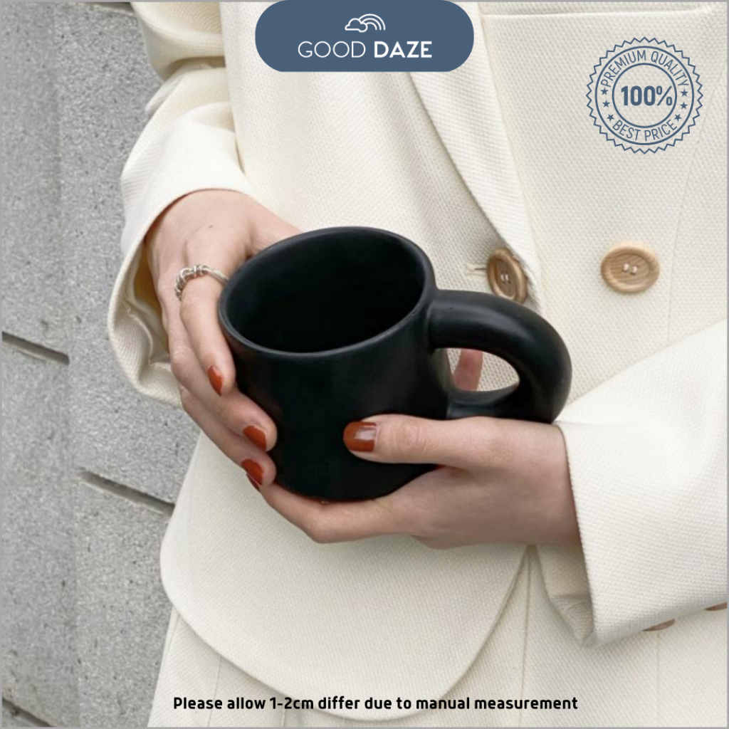 【GOOD DAZE】Chubby Fat Mug Coffee Ceramic Cute mug cup clay mug cup ...